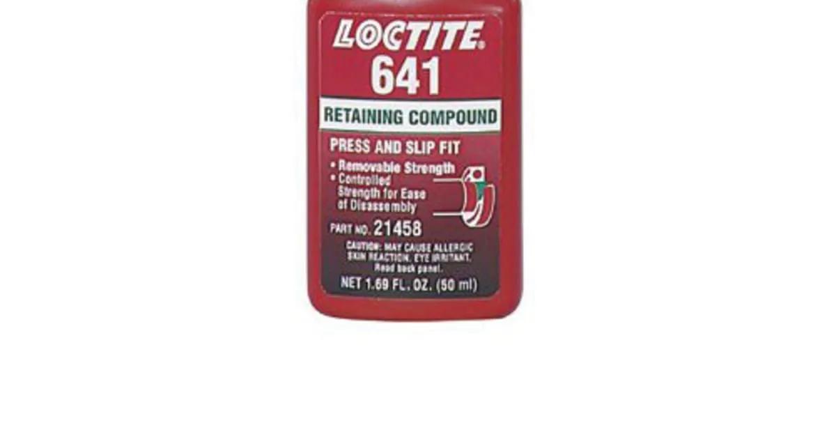 Loctite 641 Moderate Strength Retaining Compound, 50mL Bottle, Yellow ...