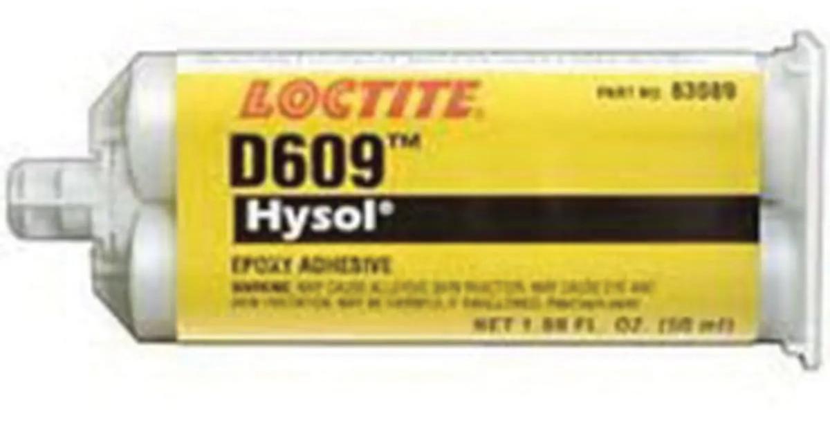 Loctite D609 Hysol® Epoxy Adhesive, 50mL Dual Cartridge, Clear, 10/Case ...