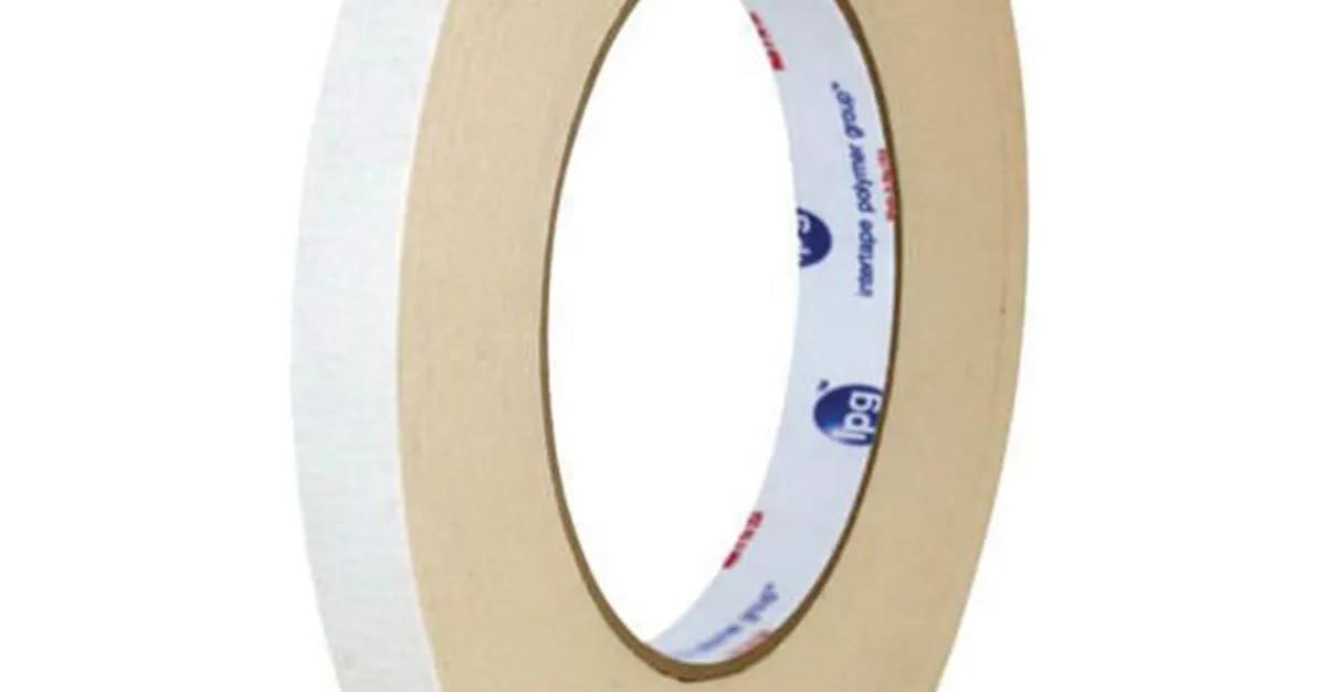 Intertape 592 Double-Coated Crepe Paper Tape, 3/4" x 36 yd x 10.4 Mil ...