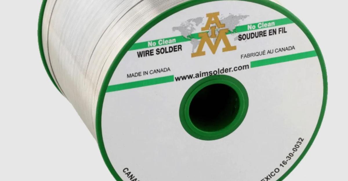 AIM Solder 16024 No Clean Cored Wire Solder RX18 SAC305 3.5%, 0.062 ...