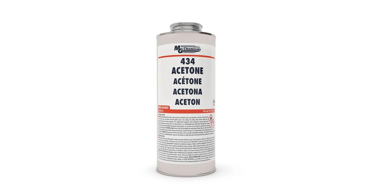 MG Chemicals 434-1L Acetone, 1 L | Midpoint Bearing
